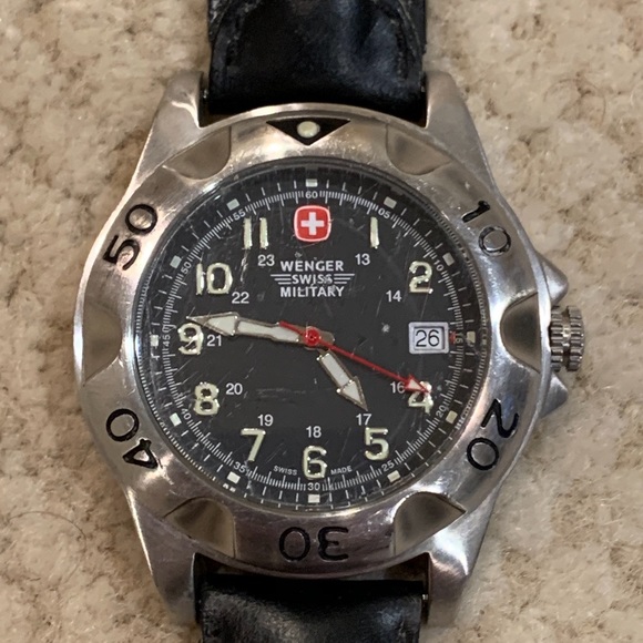 Wenger | Accessories | Vintage Wenger Swiss Military Date Watch | Poshmark